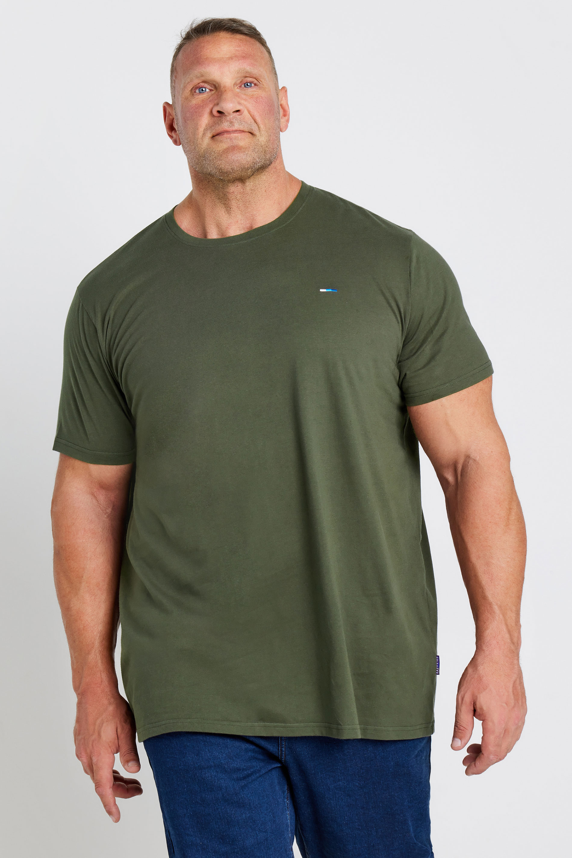 BadRhino Big & Tall Khaki Green Extra Long Core T-Shirt | BadRhino