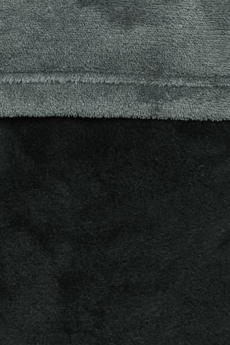 BadRhino Big & Tall Black & Grey Raglan Sleeve Fleece Pyjama Set | BadRhino