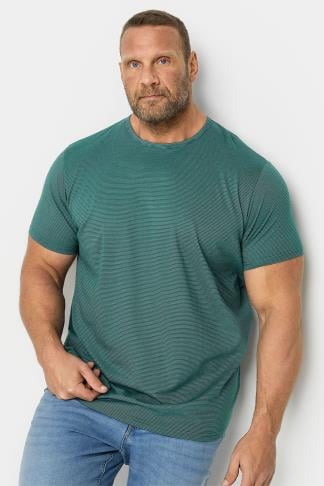 BadRhino Big & Tall Green Stripe T-Shirt | BadRhino
