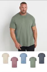 BadRhino Big & Tall 5 PACK Green & Purple Core T-Shirts | BadRhino