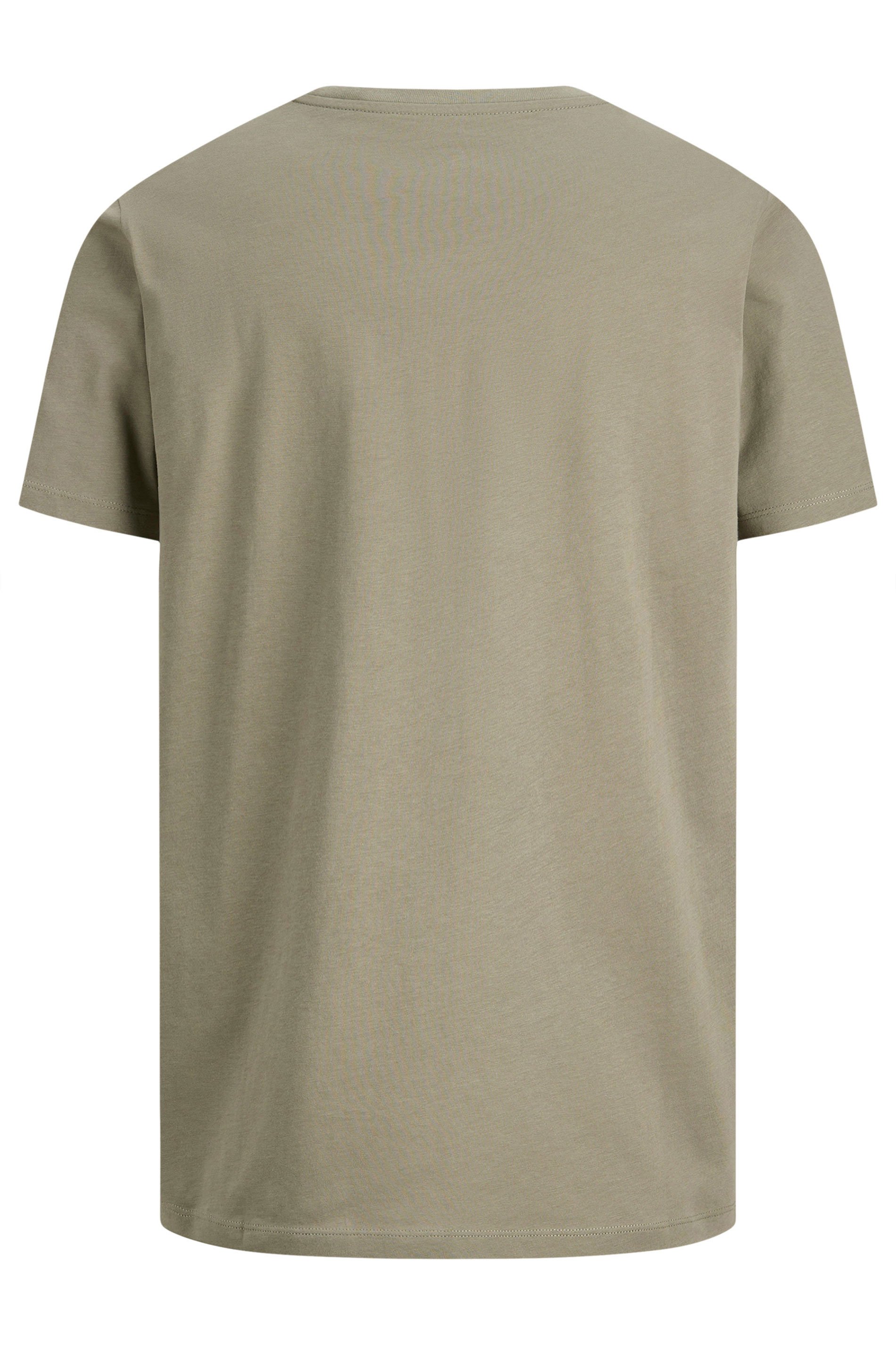 JACK & JONES Big & Tall Vetiver Green Graphic T-Shirt | BadRhino
