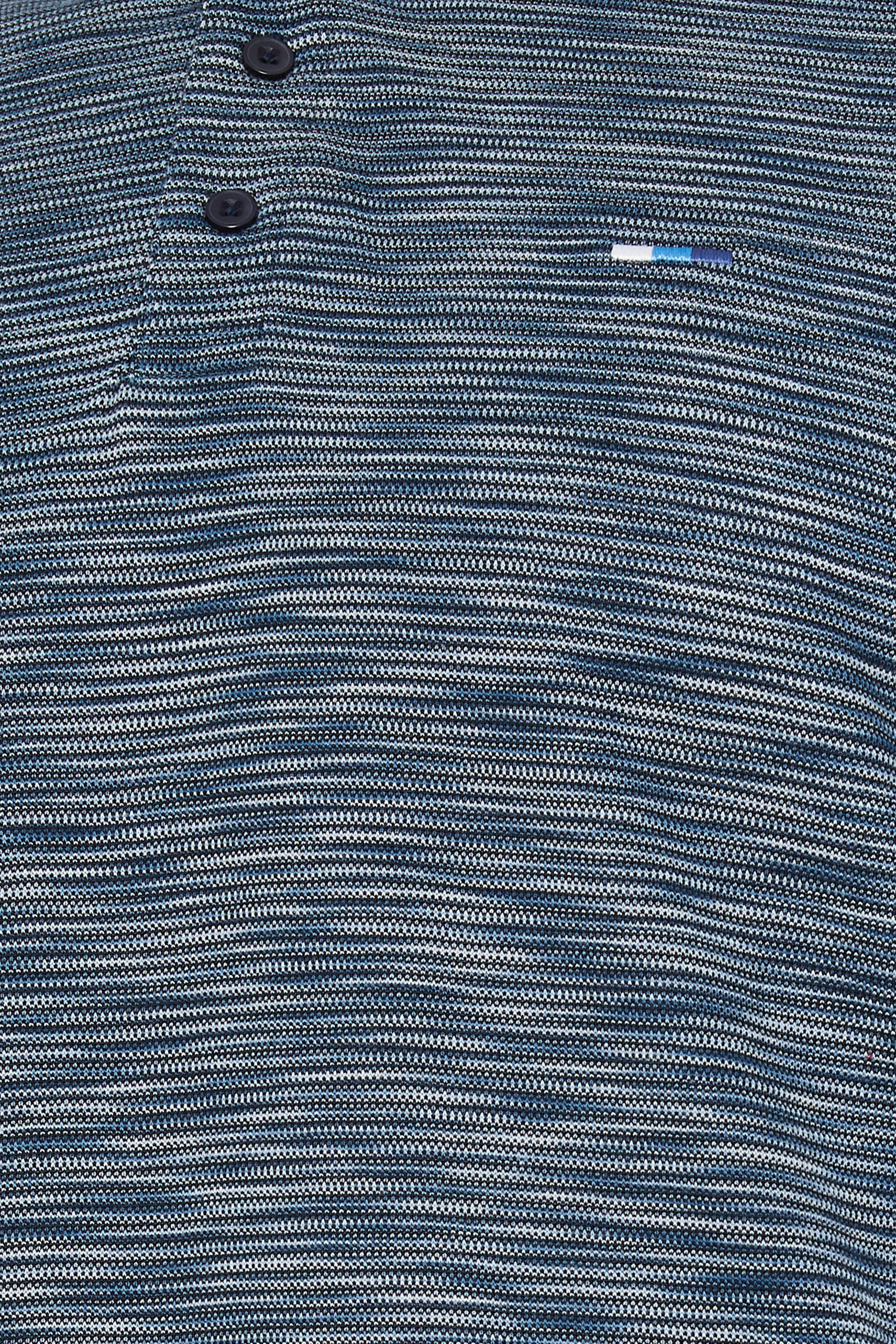 BadRhino Big & Tall Blue Injected Slub Textured Stripe Polo Shirt ...